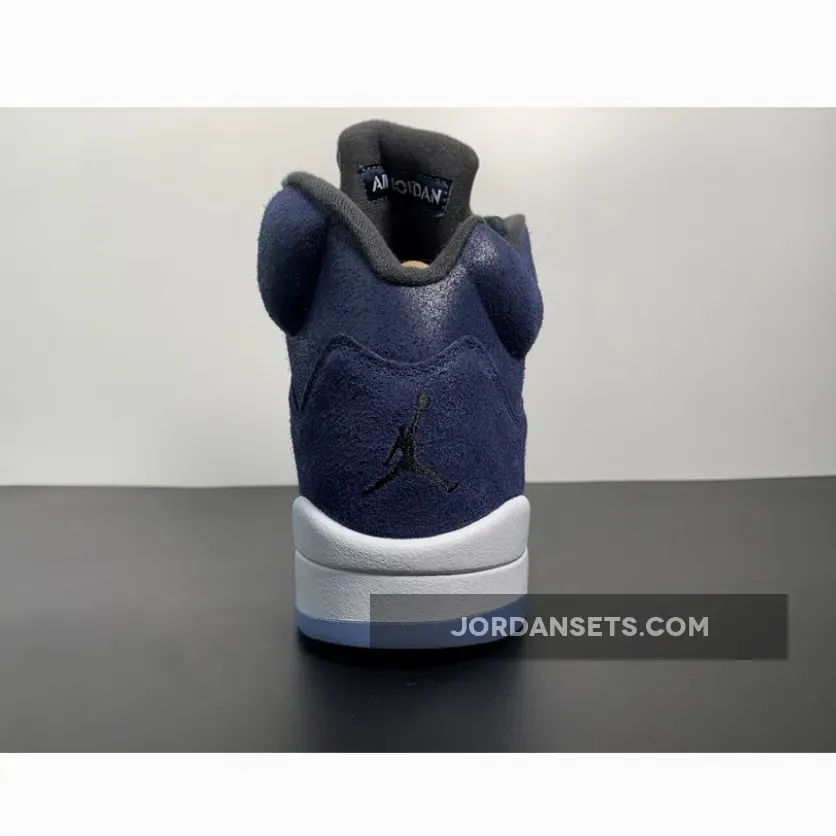 Navy Blue 5s / Air Jordan 5 "Georgetown" Midnight Navy/Black-Football ...