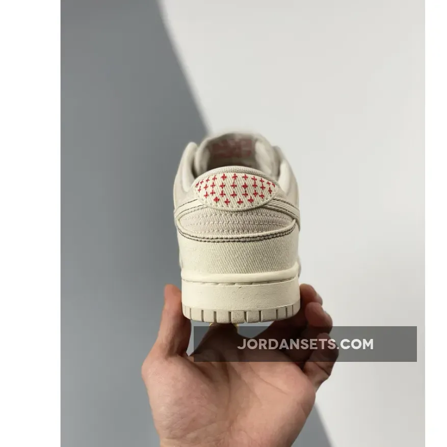 Nike Dunk Low 'Denim' Light Orewood Brown/Pale Ivory cream colored ...